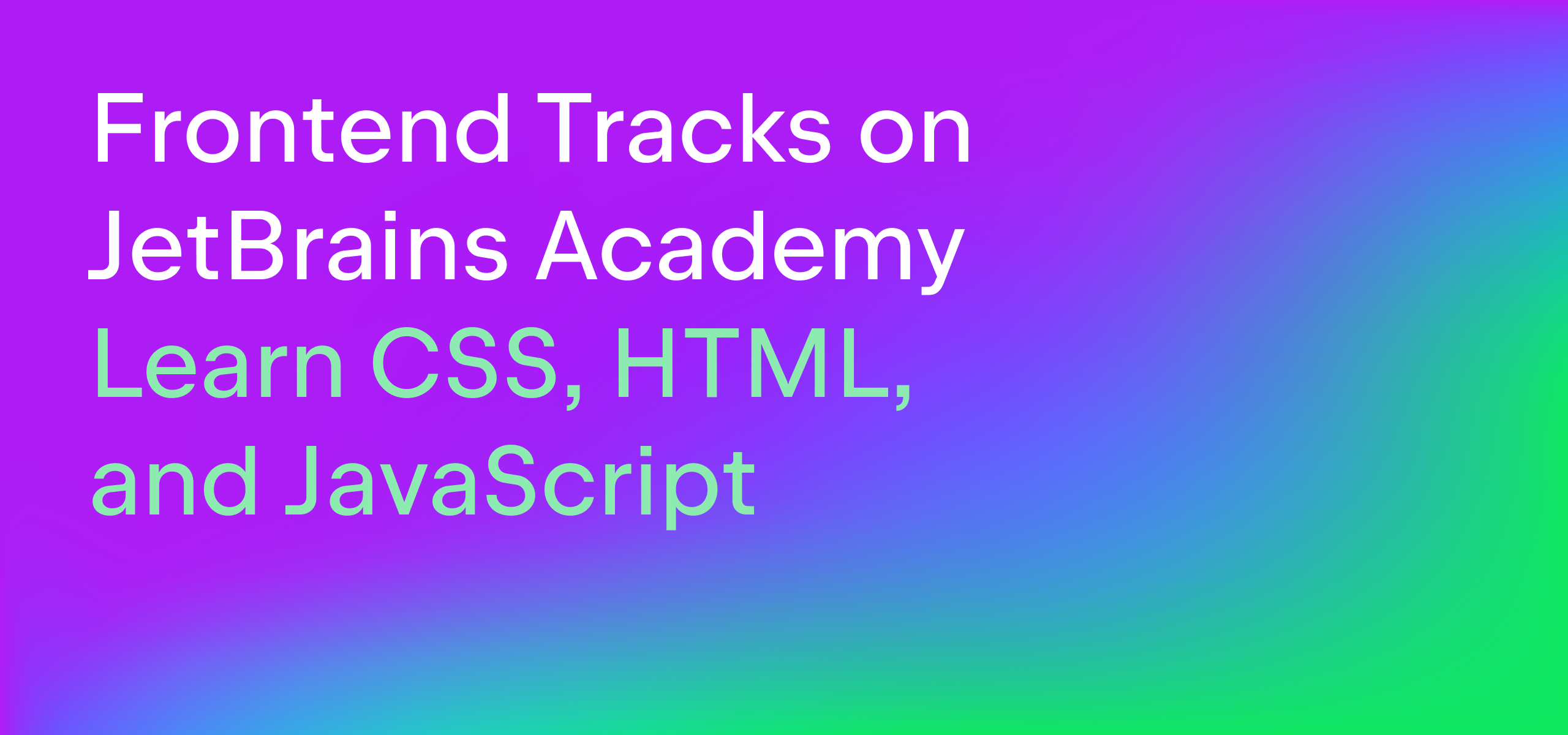 Parcours De Formation Frontend Sur JetBrains Academy Formz Vous HTML