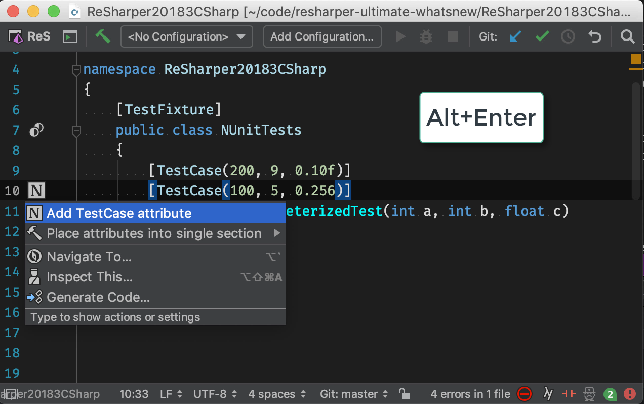 单元测试收到ReSharper和Rider 2018.3 EAP |的重大更新。net Tools博客 - BOB体育官方APP下载