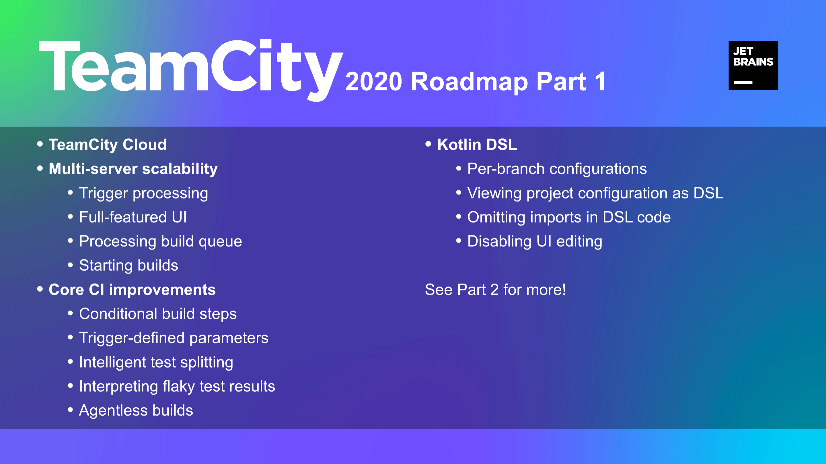 TeamCity 2020路线图(第二部分的第一部分 - BOB体育官方APP下载 TeamCity 2020路线图(第二部分的第一部分 - BOB体育官方APP下载