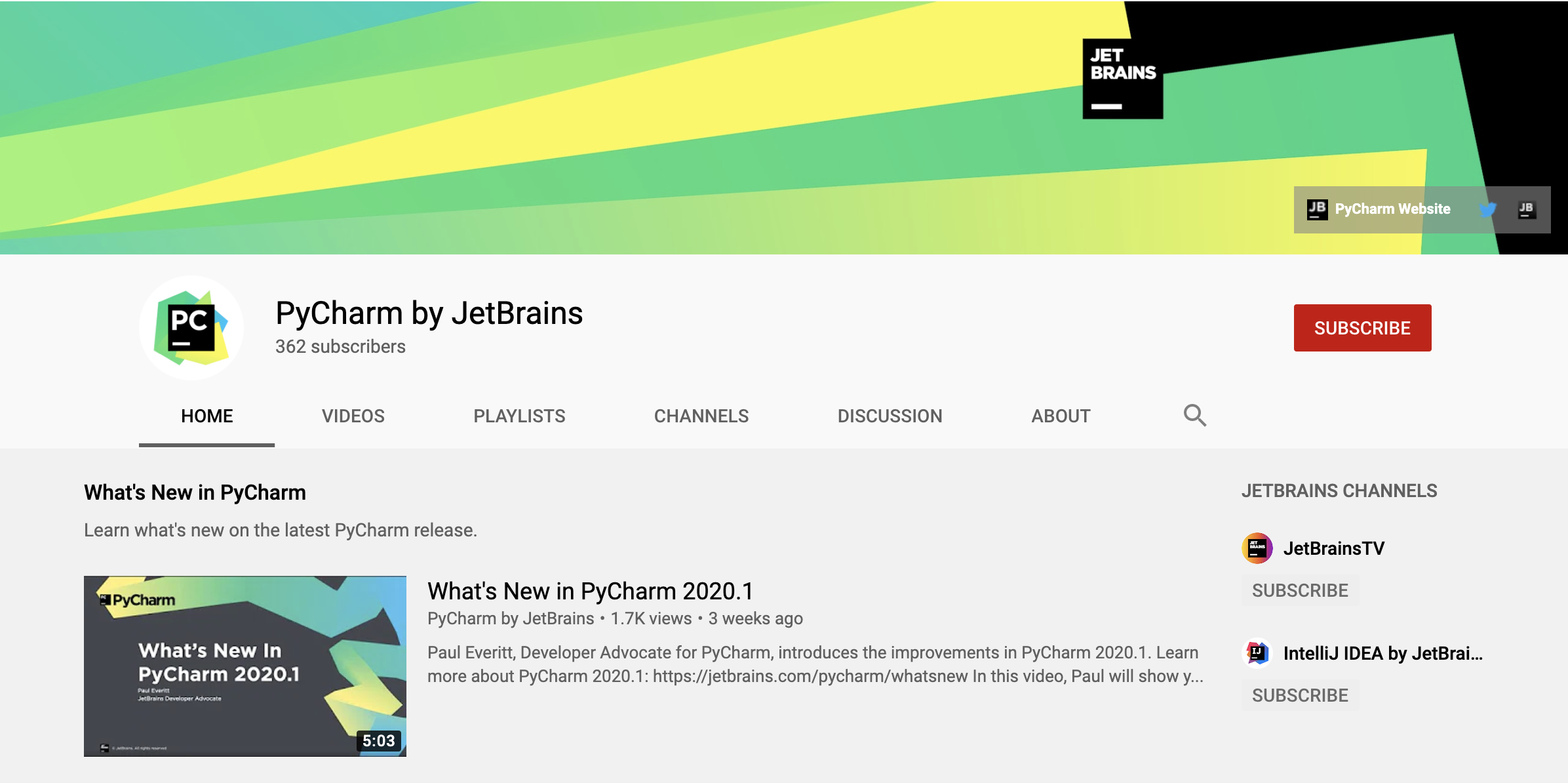 PyCharm YouTube频道(软)启动!| PyCharm博客 - BOB体育官方APP下载